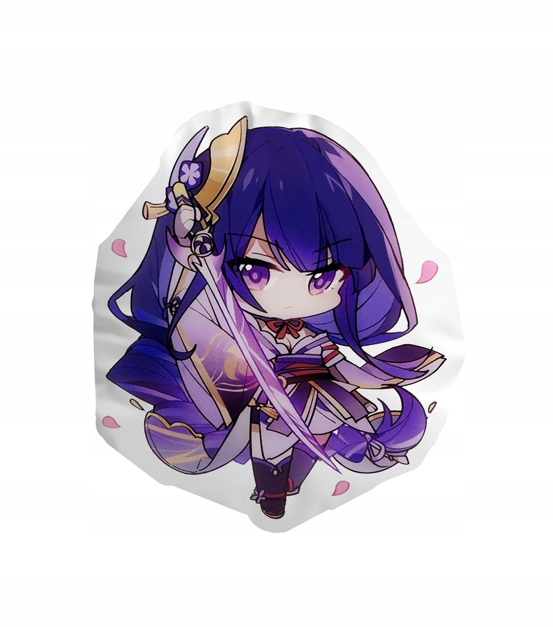 Pillow Chibi Genshin Impact Raiden Shogun - Etsy