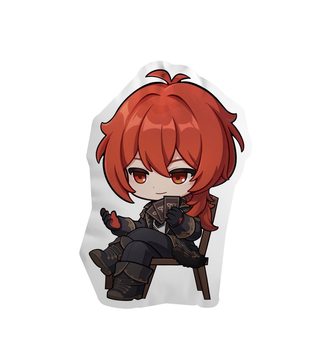 Pillow Chibi - Genshin Impact - Diluc - Etsy