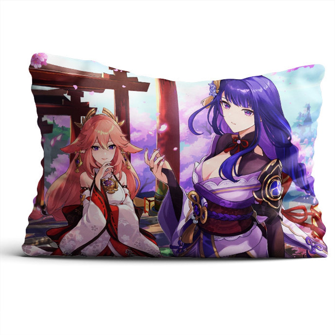 Pillow Genshin Impact Raiden Shogun Yae Miko - Etsy