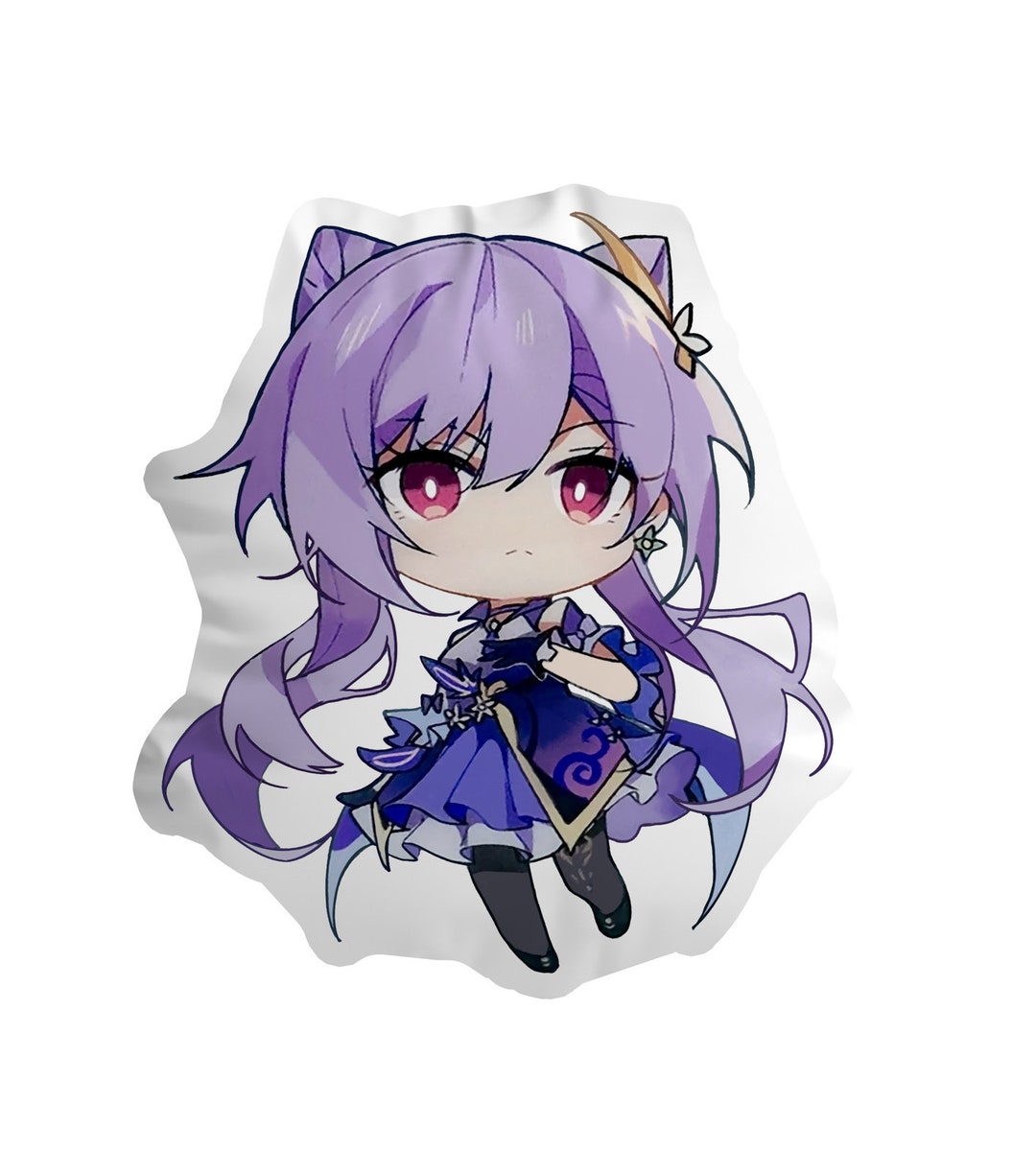 Pillow Chibi Genshin Impact Keqing - Etsy