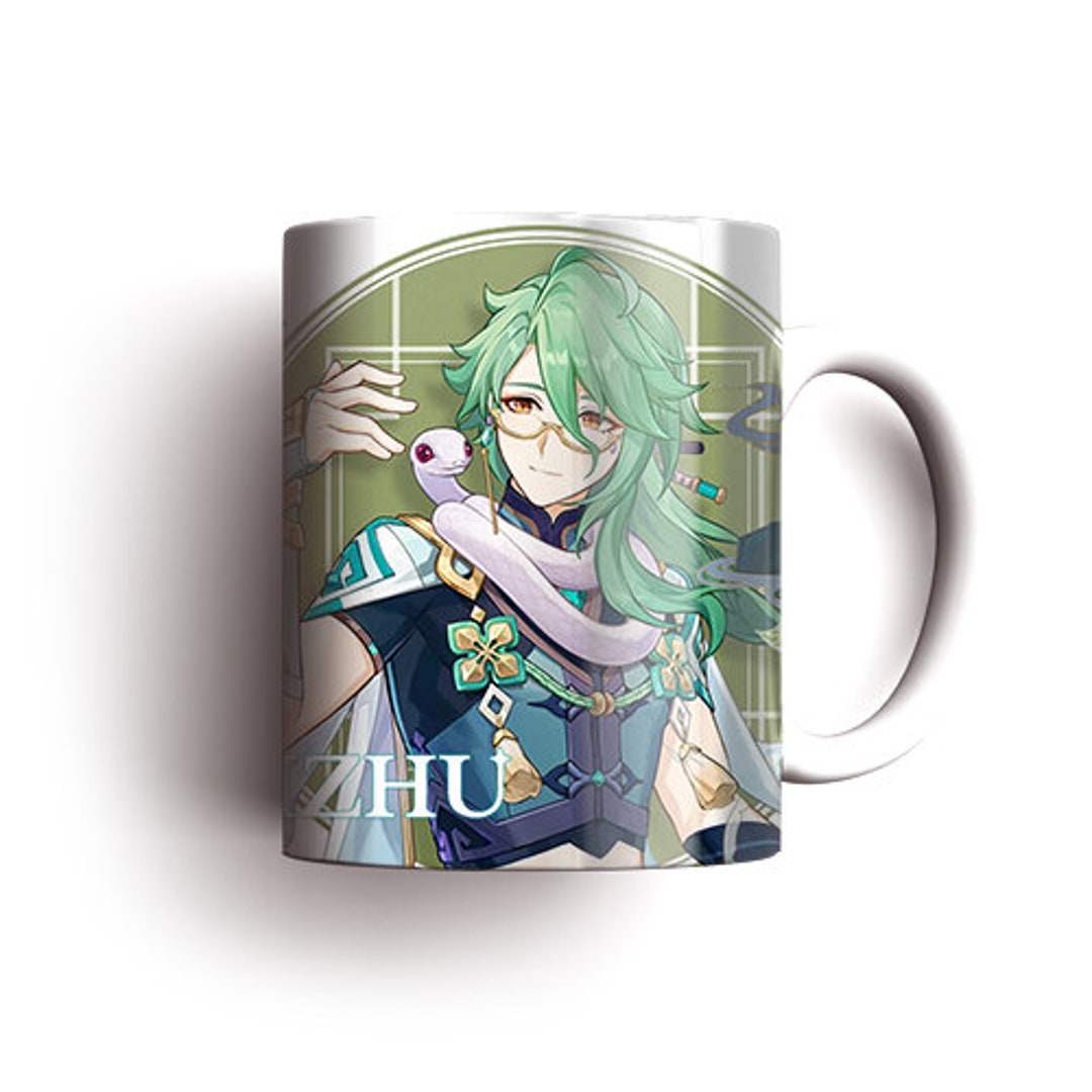 Mug Genshin Impact Magic and Normal Baizhu Dendro - Etsy