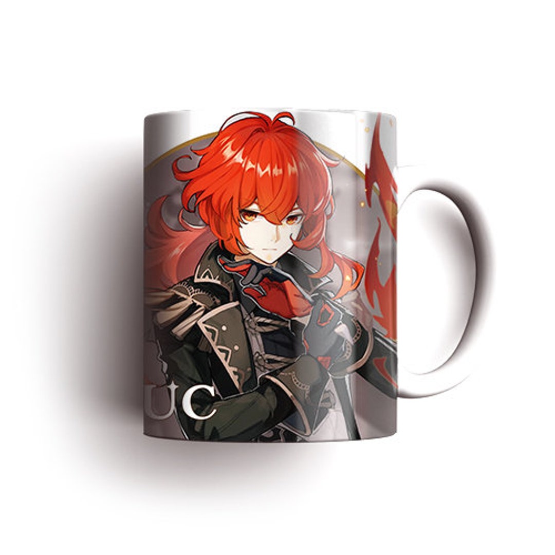 Mug Genshin Impact Magic and Normal Diluc Pyro - Etsy UK