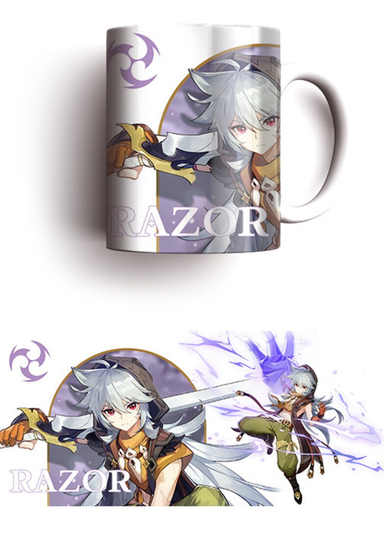 Mug Genshin Impact Magic and Normal Razor Electro - Etsy