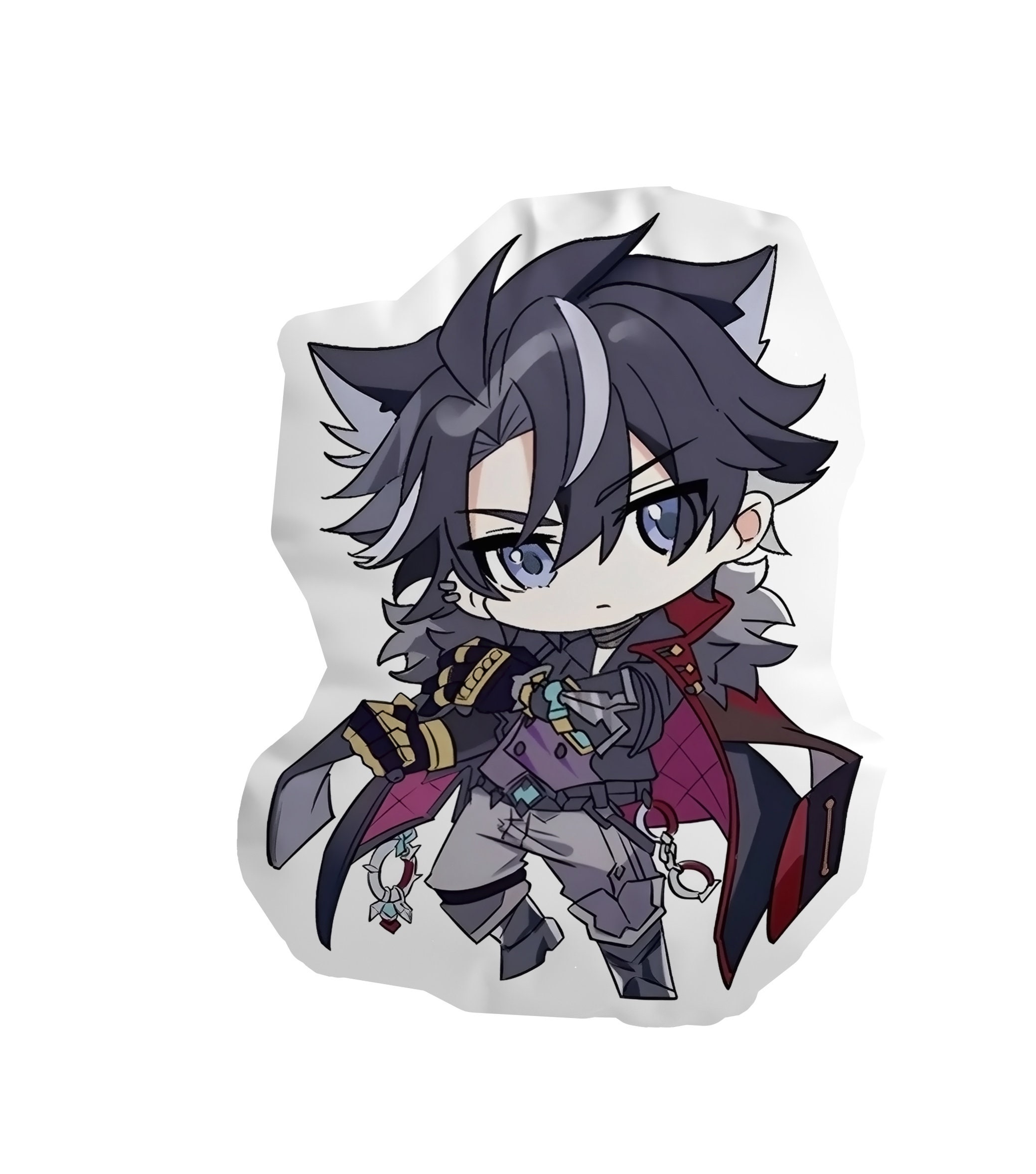 Pillow Chibi Genshin Impact Wriothesley - Etsy