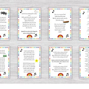 Nursery Rhymes Flash Cards - Etsy