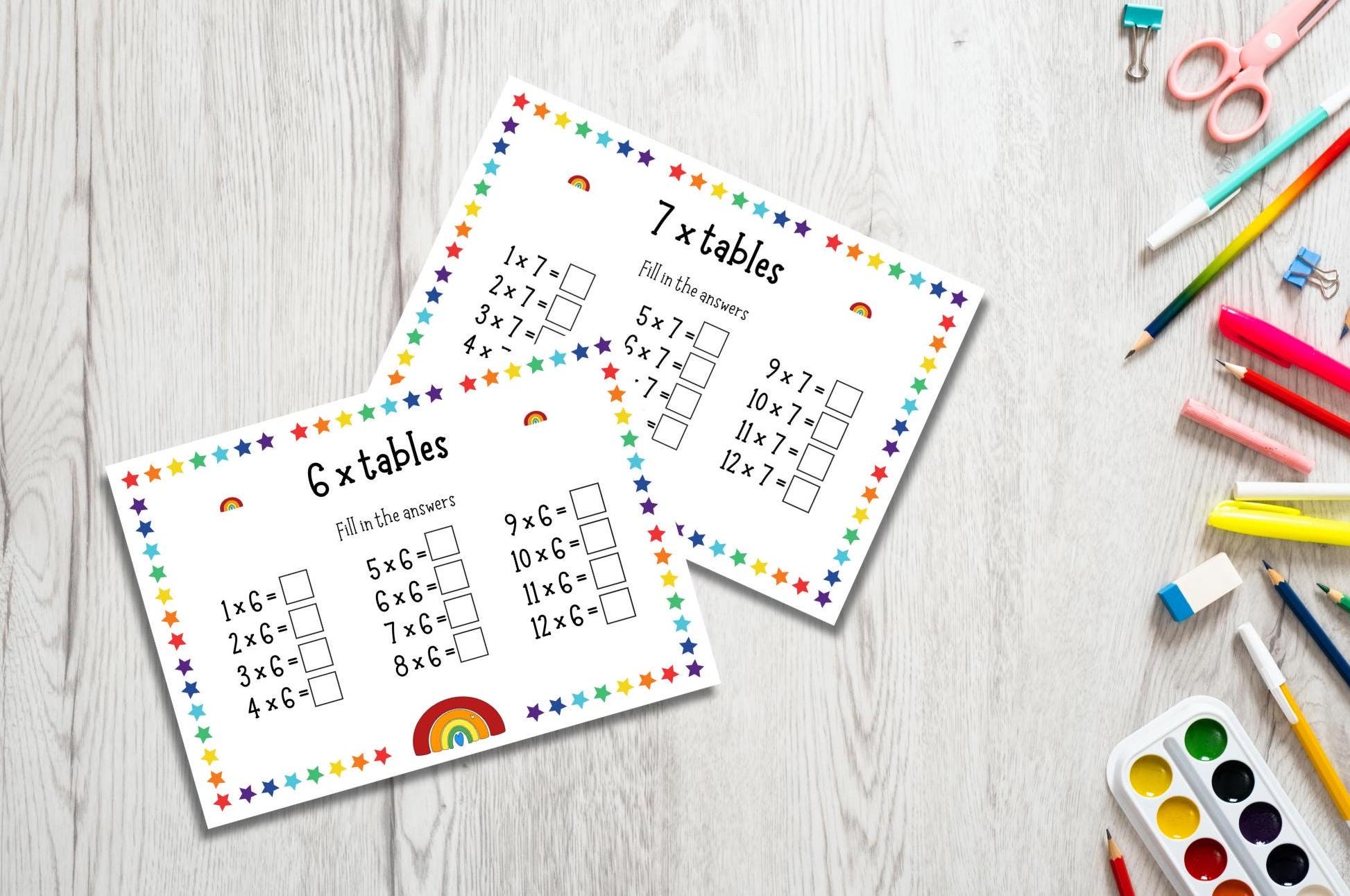 Times Table Pack - Etsy