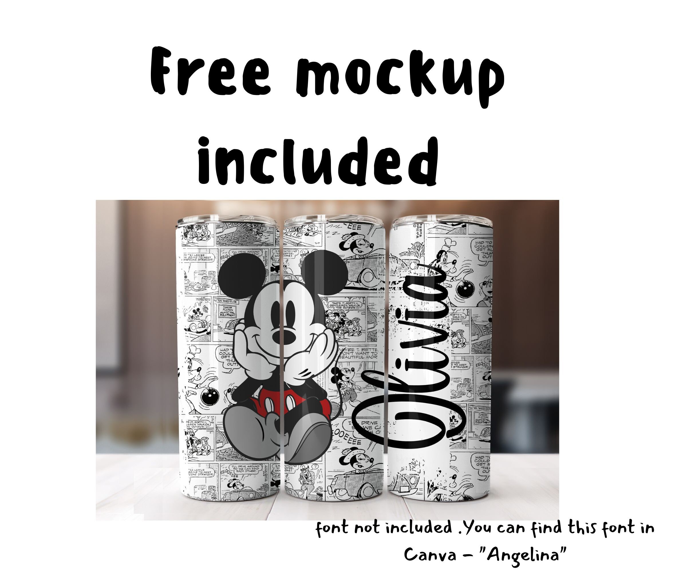 Personalised Cartoon Tumbler Design With Cartoon Characters Sublimation ...