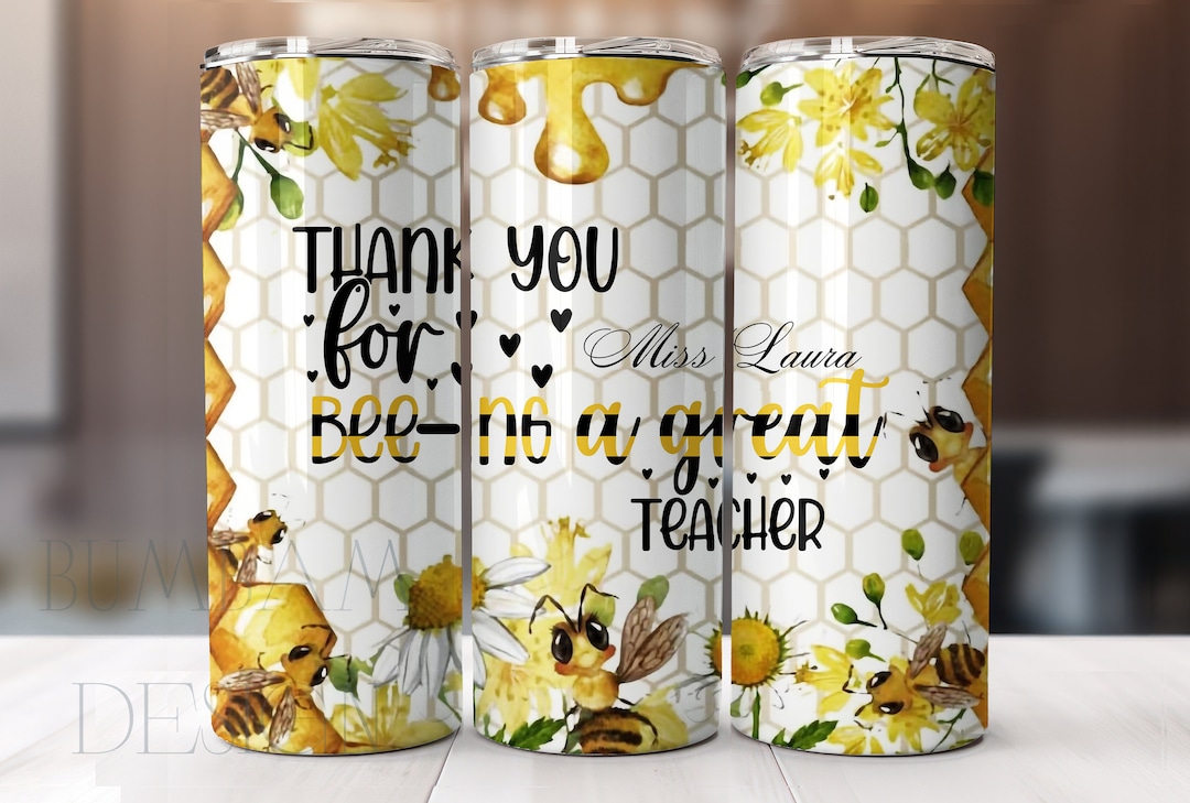 20 Oz Skinny Tumbler Teacher Pencil Sublimation Design PNG Instant ...