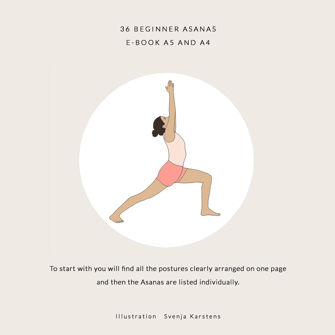 Illustrated Yoga Sequences Introductory Seqences I Ebook A5 & A4 / 1 Sequence and 36 Asanas - Etsy