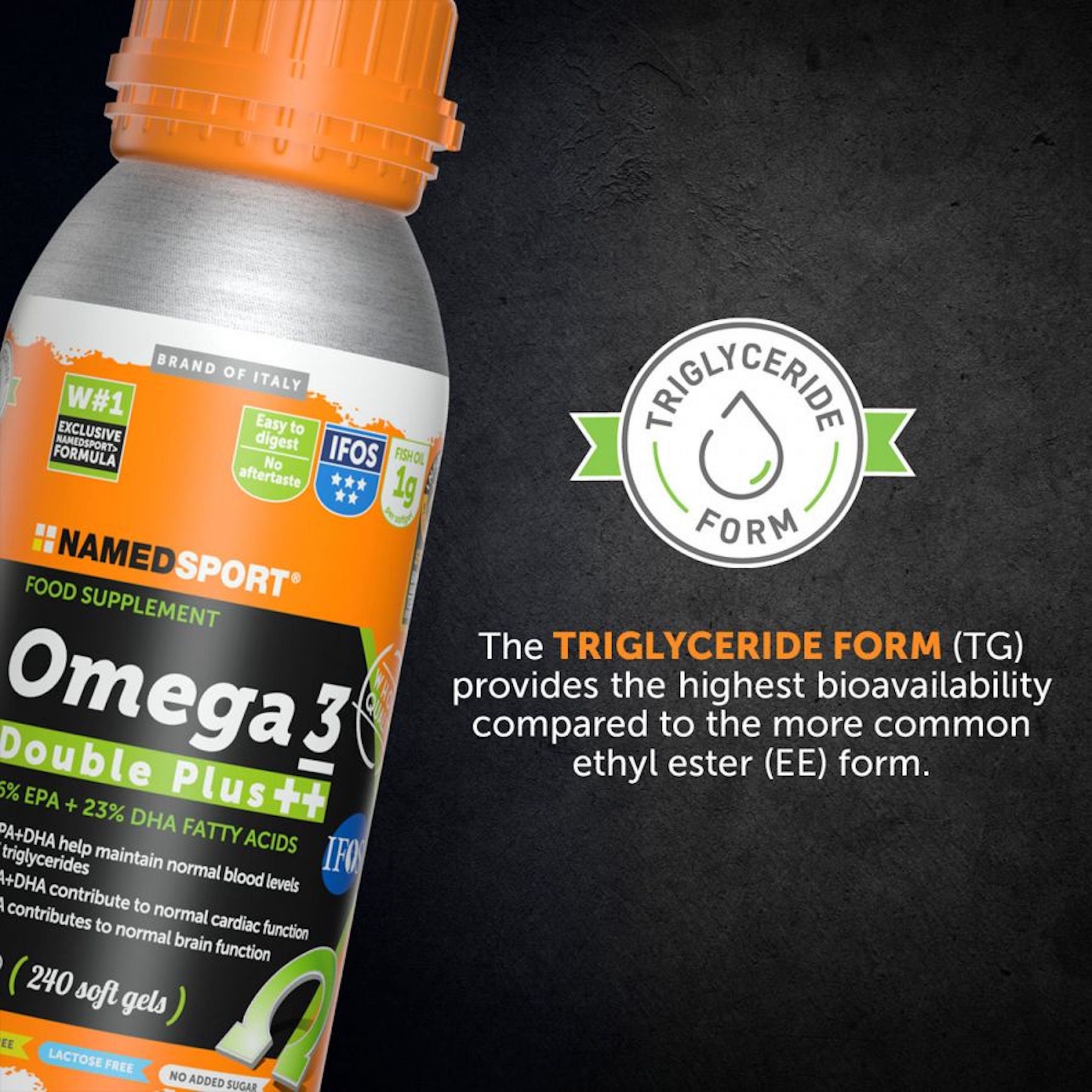 Omega 3 Fish Oil 5 Star IFOS Omega 3 Fatty Acids 240 Capsules of 1 Gram ...