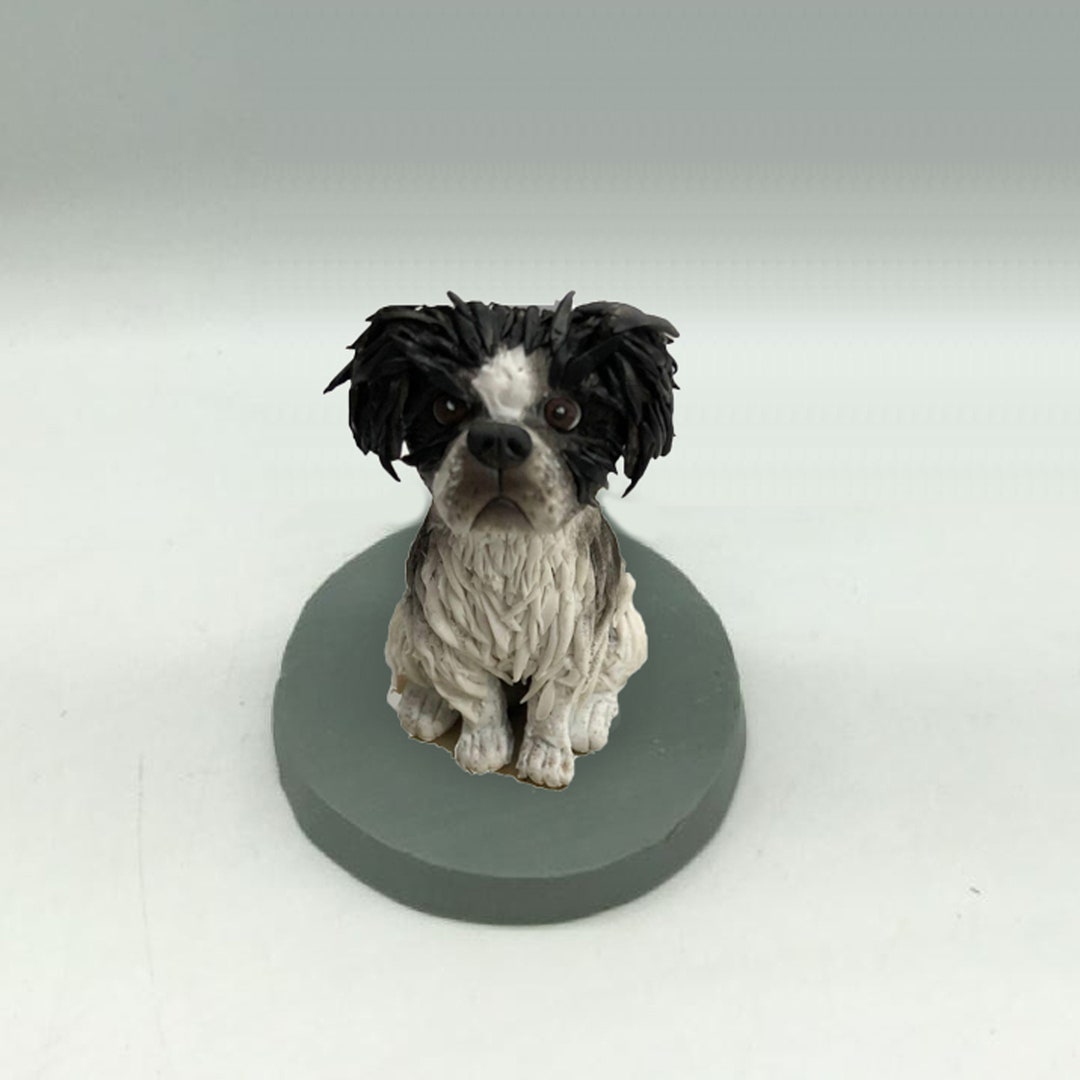 Custom Dog Bobblehead, Polymer Clay Pet Cake Topper, Handmade Sculpture ...