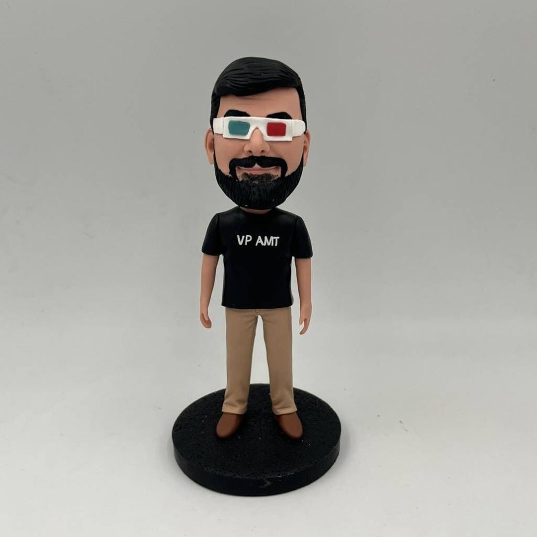 Custom Man Bobblehead With Sunglasses, Cool Fathers Day Gifts, Unique ...