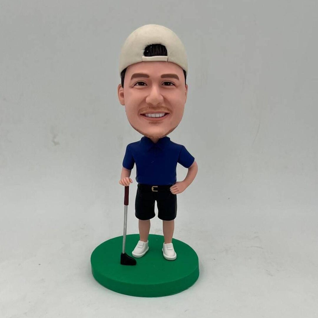 Custom Golf Bobblehead: Personalized Polymer Clay Golfer Gift - Etsy