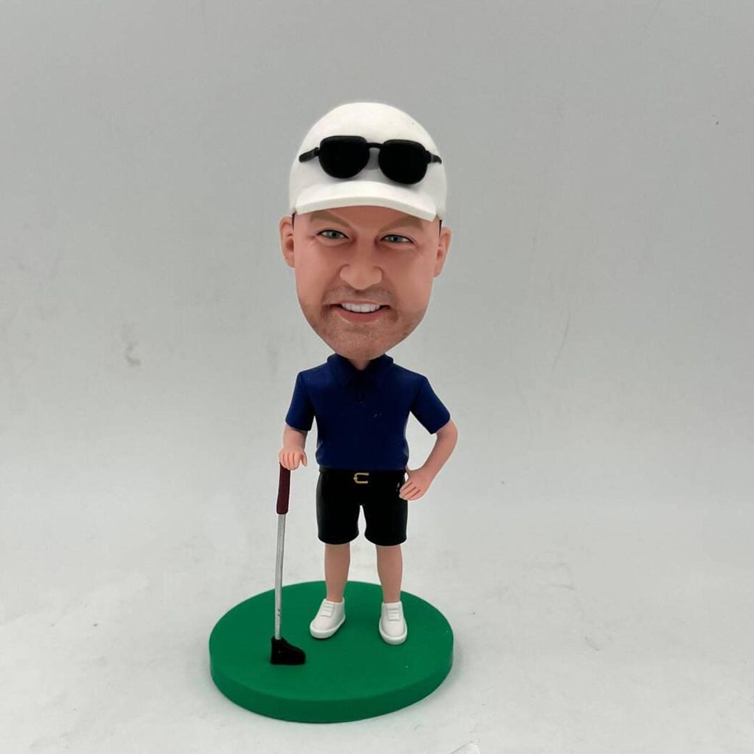 Custom Golf Bobblehead: Polymer Clay Golfer Gift - Etsy