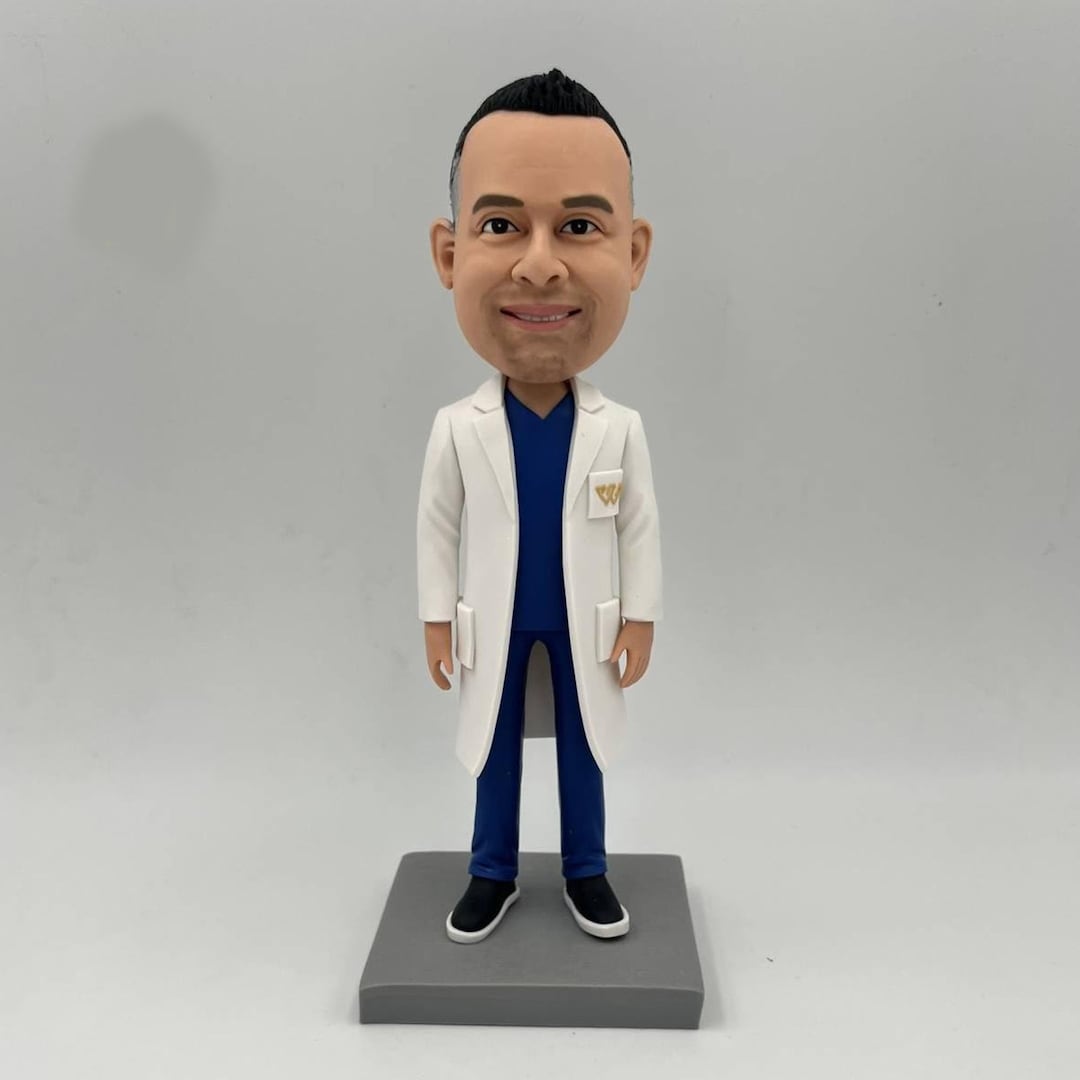 Personalized Doctor Figurine, Custom Medical Doctor Bobblehead ...