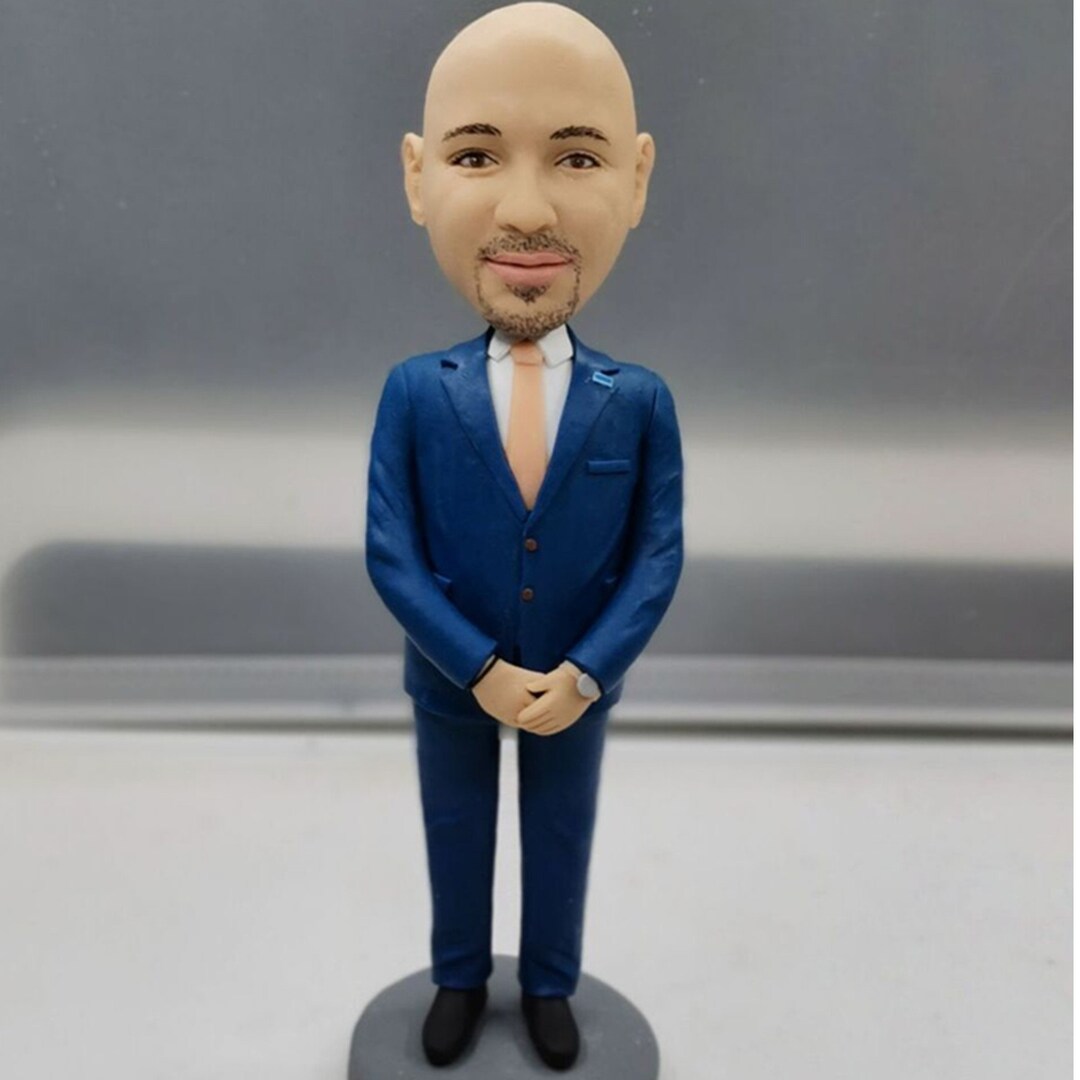 Cusotom Bobbleheads Based on Photo ，gift Ideas for Men，cake Topper，gift ...