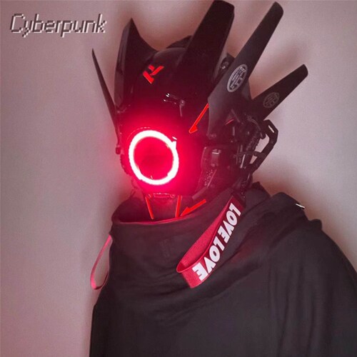 Cyberpunk Mask Samurai Mask Tactical Helmet Cosplay - Etsy