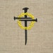 Cross With Crown of Thorns Embroidery Design, Easter Machine Embroidery ...
