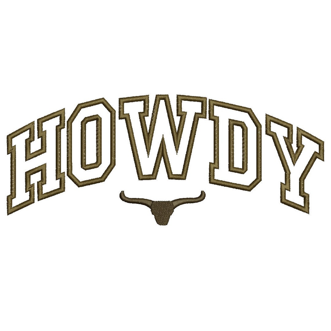 Howdy Embroidery Design, Rodeo, Western Embroidery Designs, Cowgirl ...
