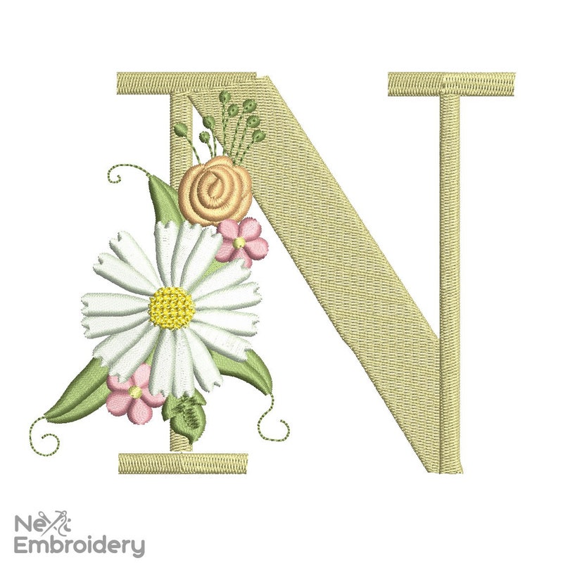 Floral Embroidery - Etsy