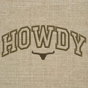 Howdy Embroidery Design, Rodeo, Western Embroidery Designs, Cowgirl ...