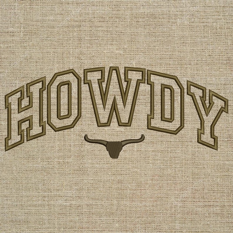 Howdy Embroidery Design Rodeo Western Embroidery Designs - Etsy
