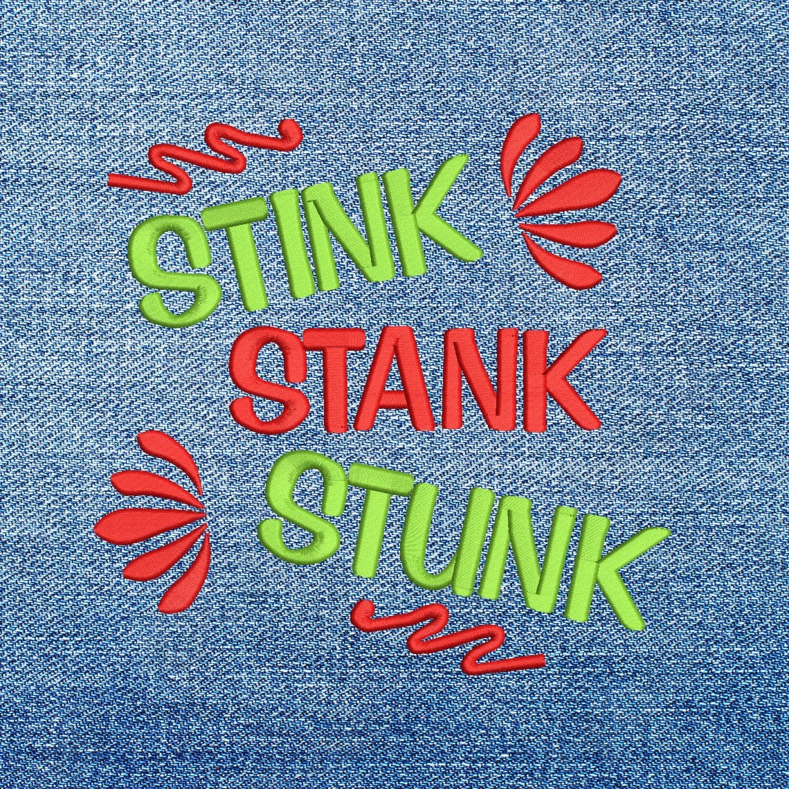 Stink Stank Stunk Embroidery Design Christmas Grinch Machine - Etsy