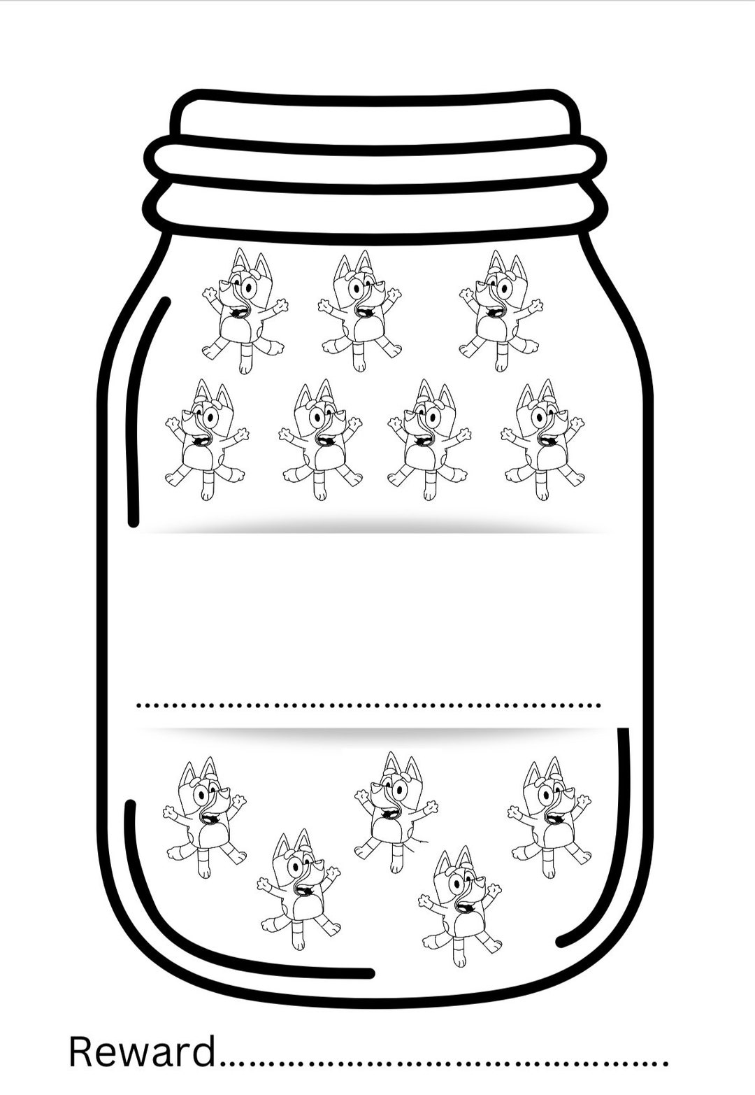 Bluey Reward Chart Instant Download High Quality Print to Any Size - Etsy