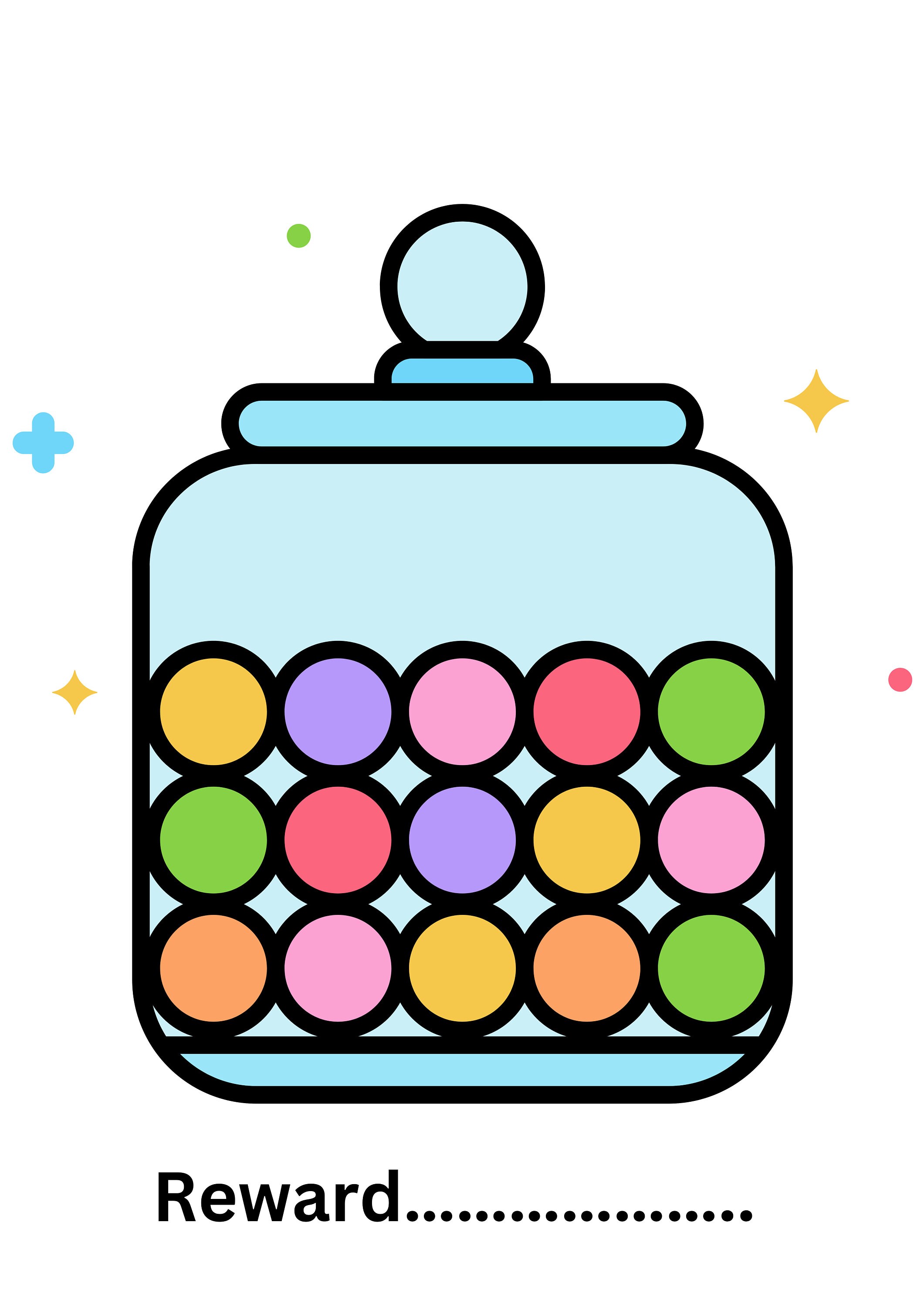 Reward Jar Instant Download Help Your Child Achieve Their Goals - Etsy