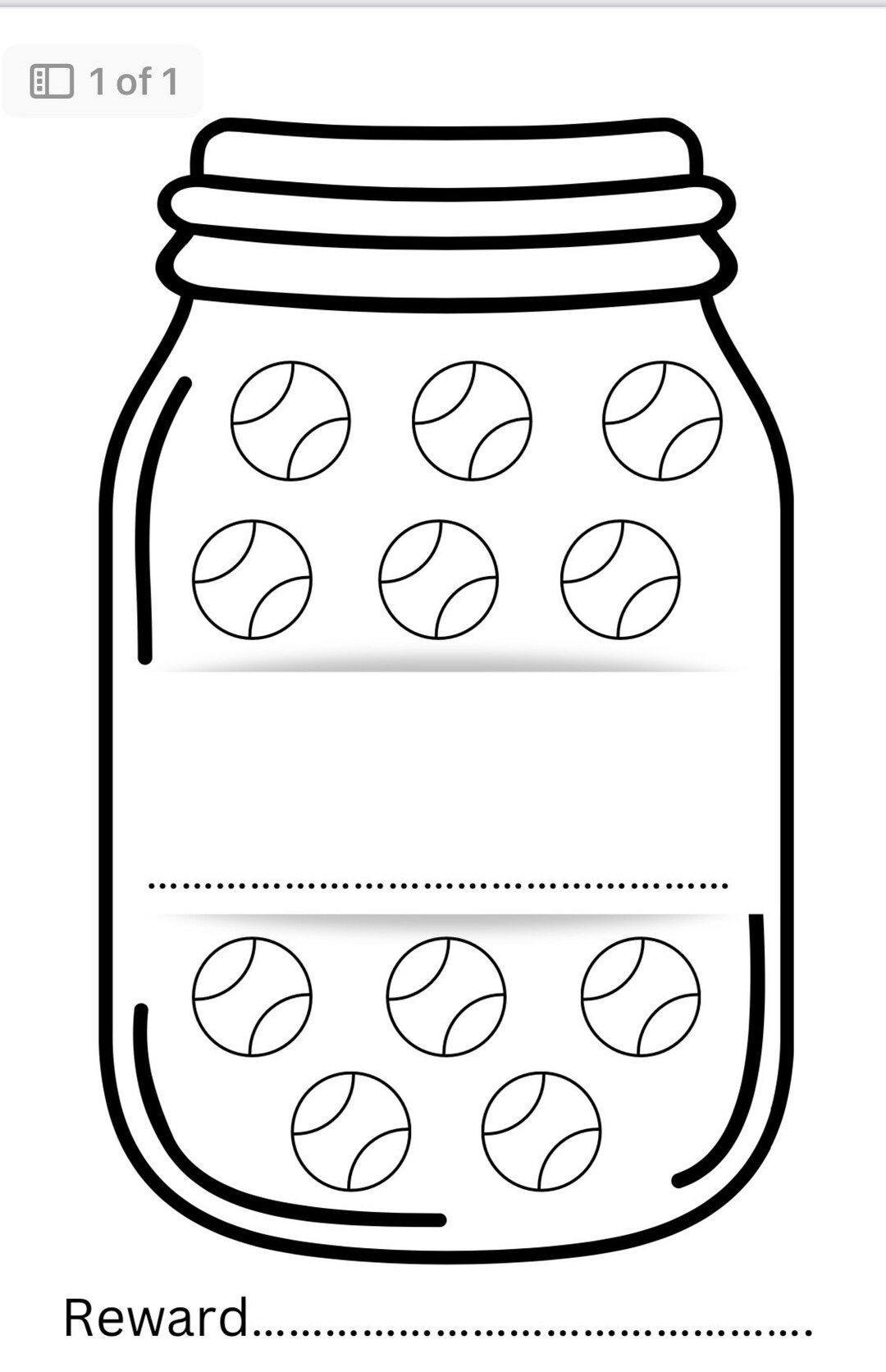 Tennis Ball Reward Chart Instant Download High Quality - Etsy