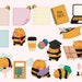 Student Clipart Digital Cute Bumblebee Clipart Back to School PNG ...