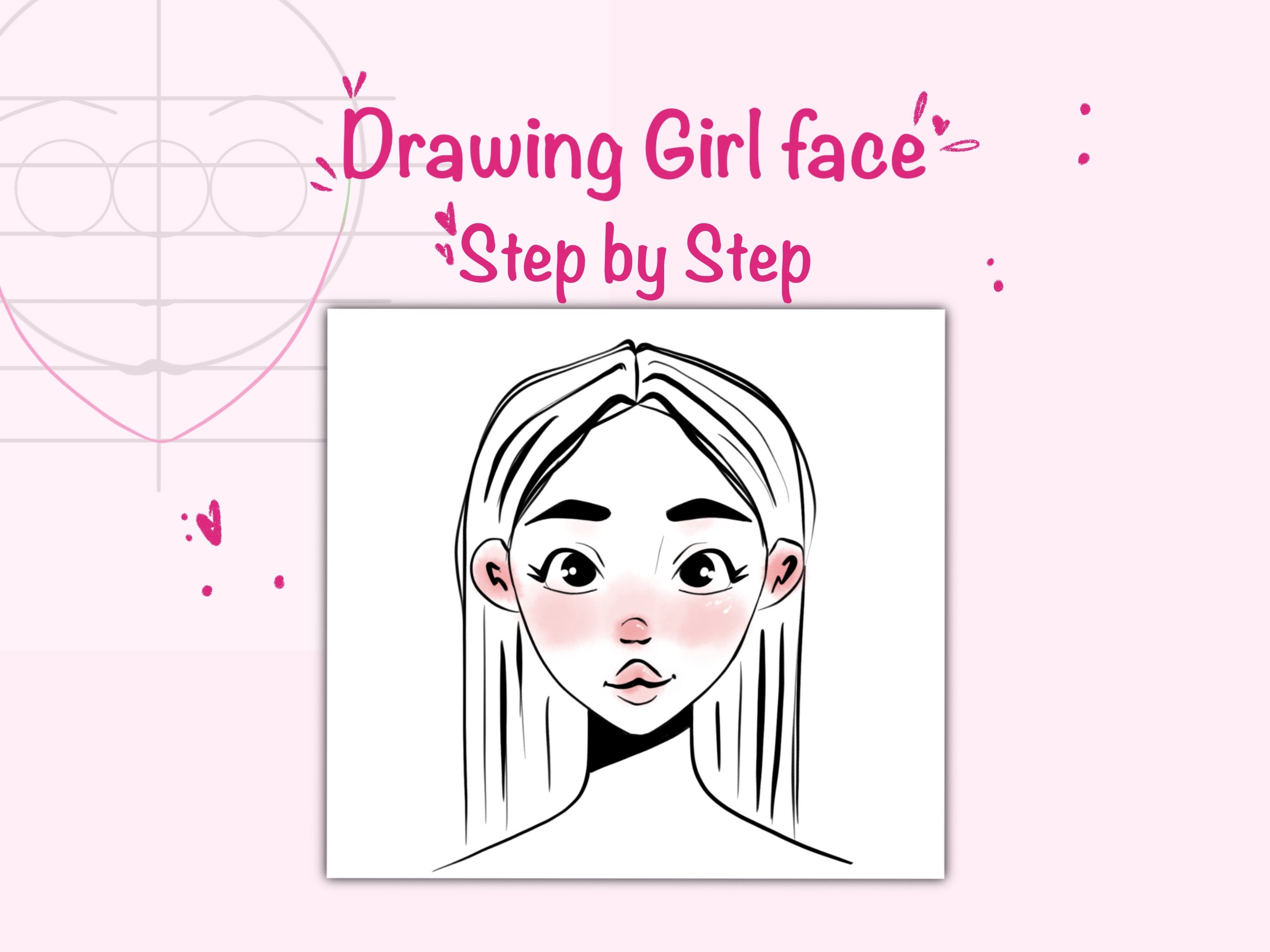 How to Draw A Girl Character, Digital Step-by-step Drawing Guide PDF ...