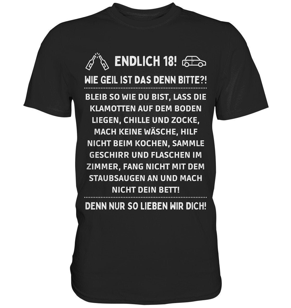 Endlich 18! Shirt Spruch 18. Geburtstag - Etsy.de