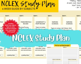 Nclex Study Plan - Etsy