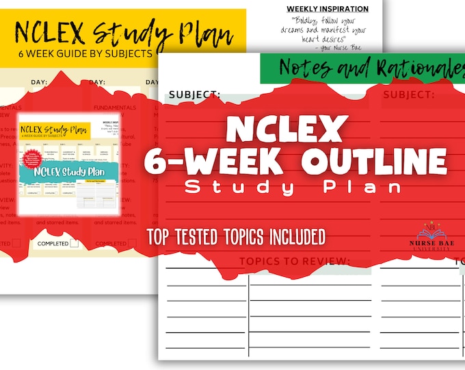 Nclex Study Schedule, NCLEX RN Study Plan, NCLEX Study Guide, Med Exam ...