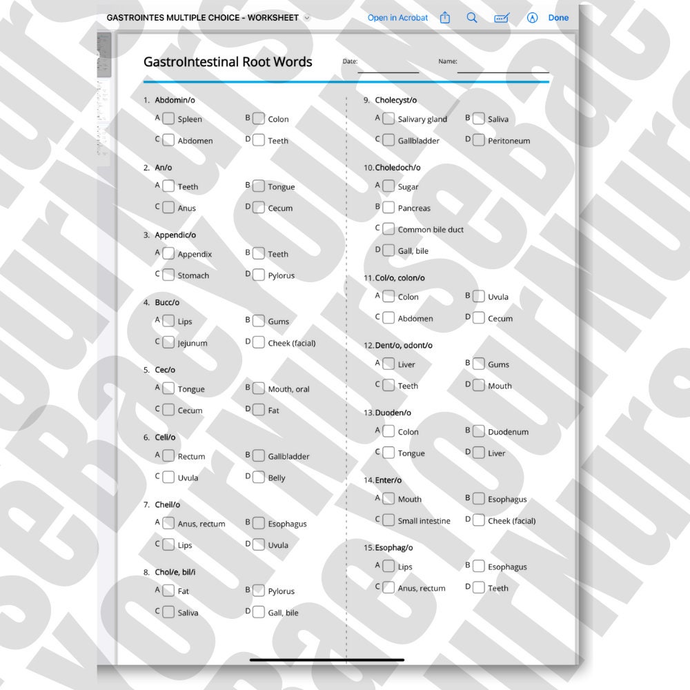 Nursing School Medical Terminology Bundle (digital Download) - Etsy
