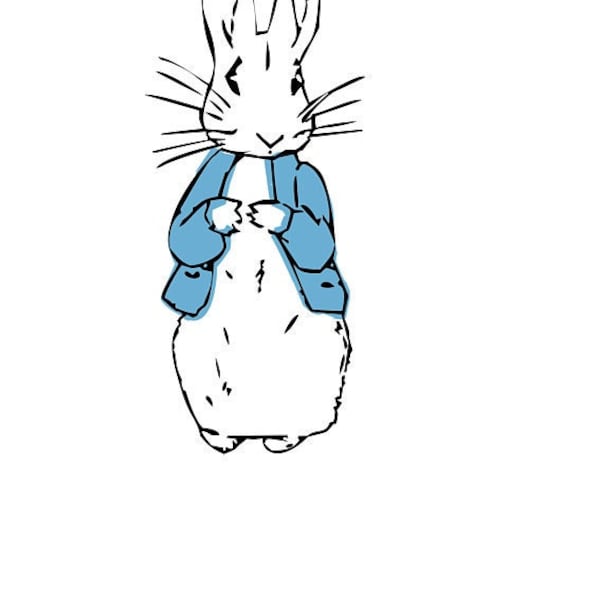 Peter Rabbit Svg File, Png File Instant Download - Etsy UK