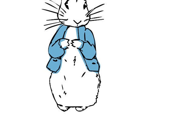 Peter Rabbit - SVG File, Png File - Instant Download - Cricut Explorer ...