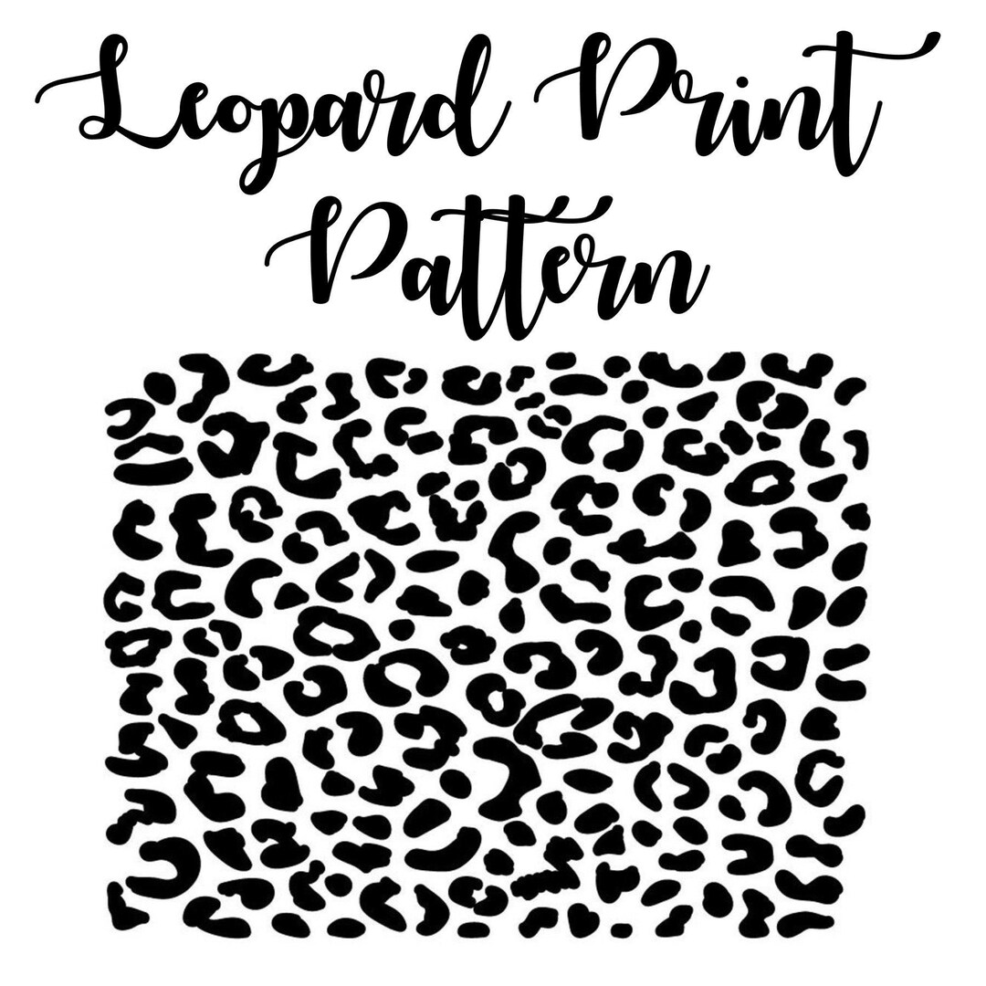 Leopard Print SVG, Animal Print SVG, Cut File Leopard Svg, Svg Png ...