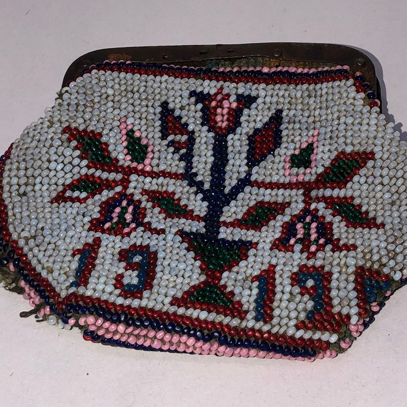 Antique Beaded Purse - Etsy