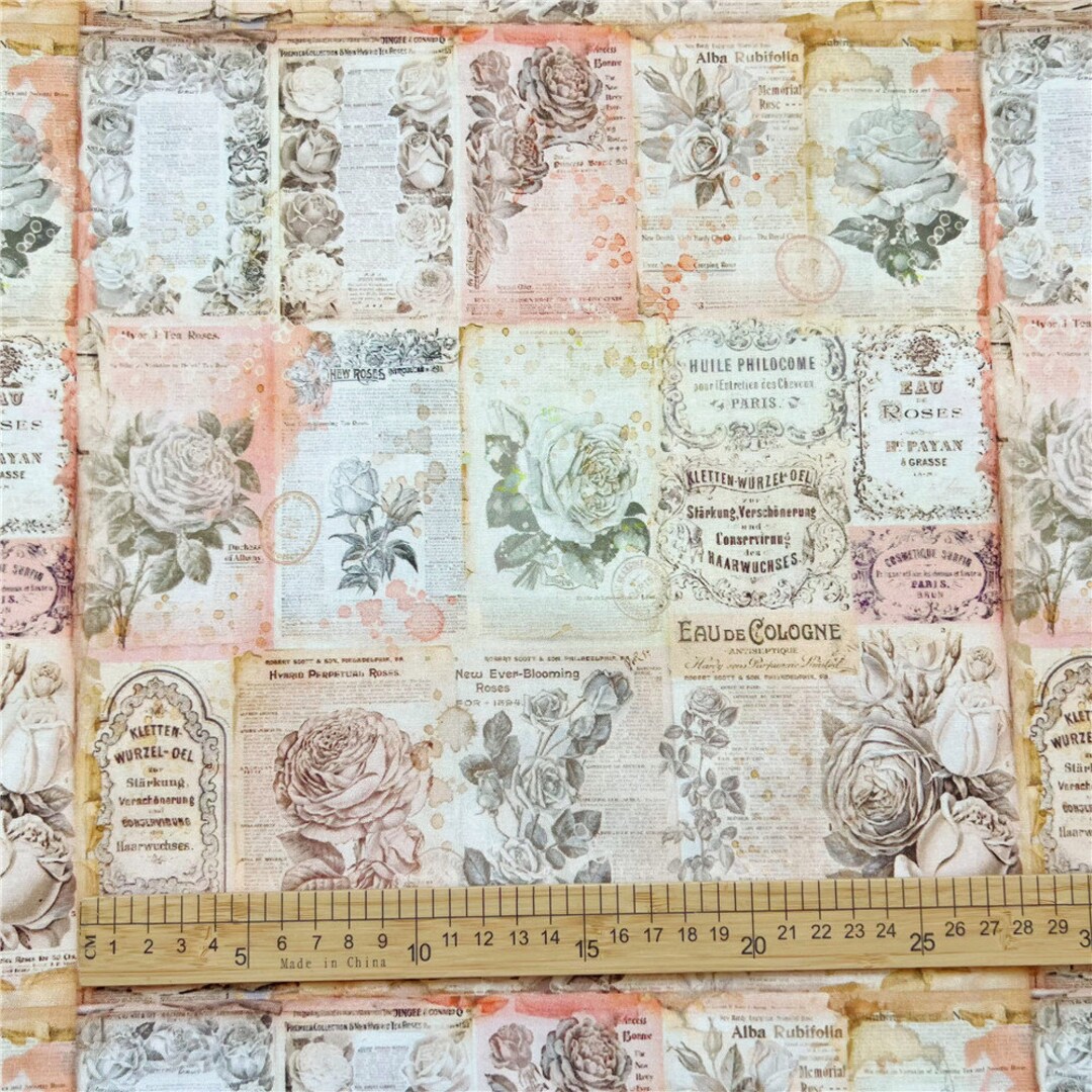 Vintage Fabric Beautiful Fabric Cotton Fabric Printed Plain Sewing ...
