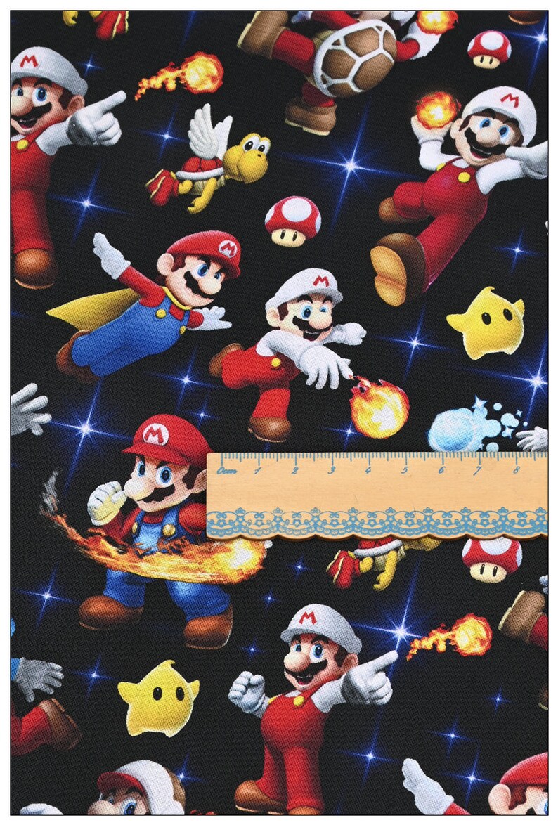 Super Mario Fabric Mario and Friends Fabric Water Pipe Fabrics Printed ...