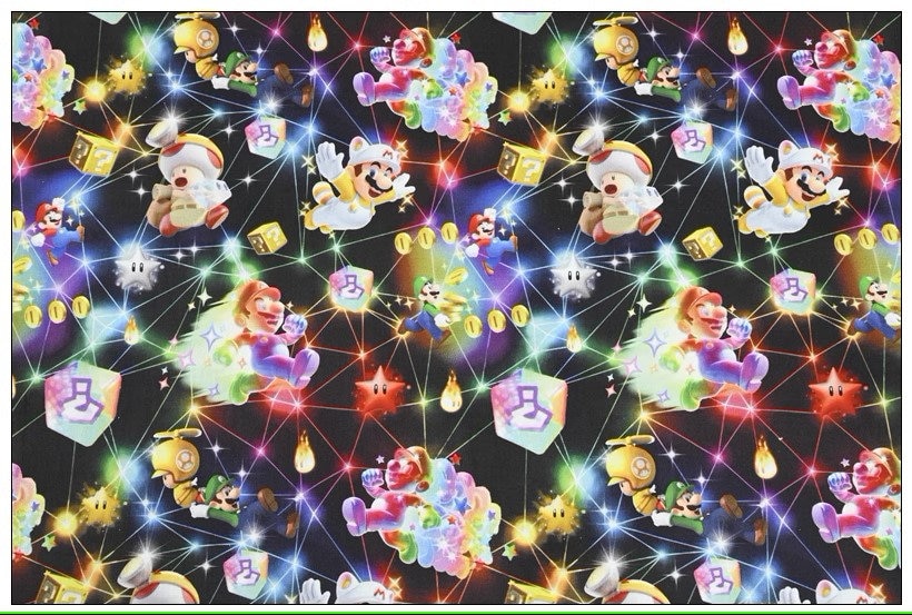 Super Mario Fabric Mario and Friends Fabric Water Pipe Fabrics Printed ...