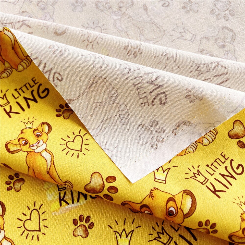 Disney Lion King Cotton Fabric Printed Plain Sewing Cloth - Etsy