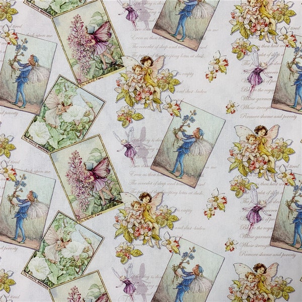 Flower Fairies Fabric - Etsy