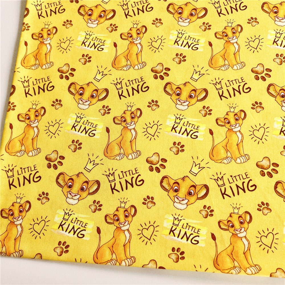 Disney Lion King Cotton Fabric Printed Plain Sewing Cloth - Etsy