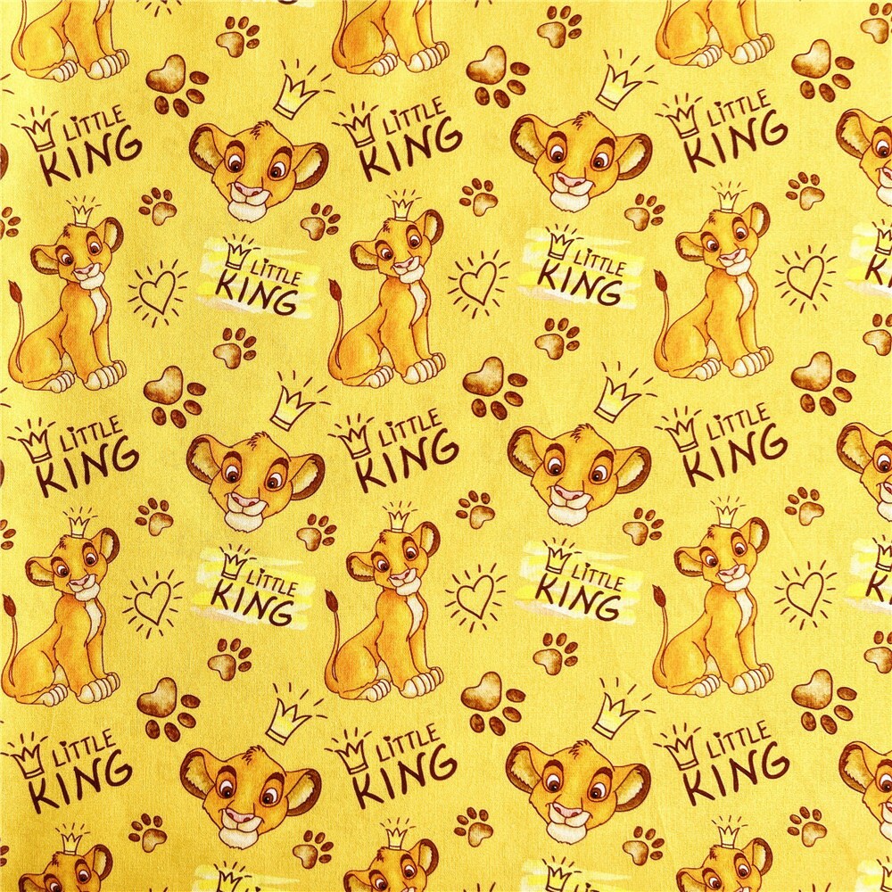 Disney Lion King Cotton Fabric Printed Plain Sewing Cloth - Etsy