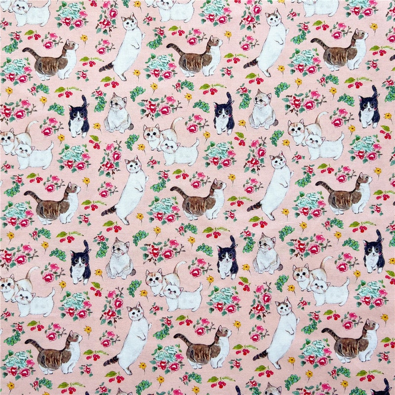 Cat Fabric - Etsy