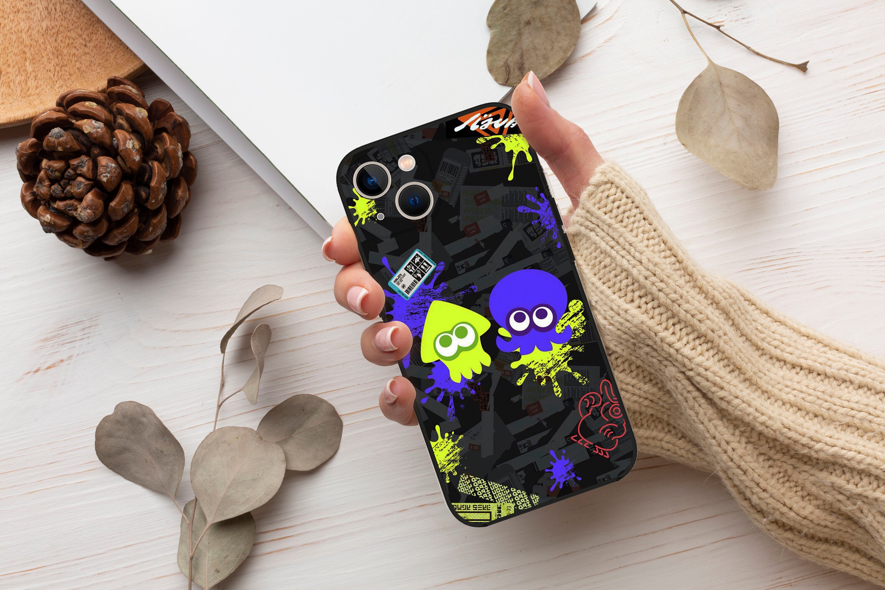 Kawaii Ins Japanese Cute Splatoon Anime Comic Game Iphone Case - Etsy UK