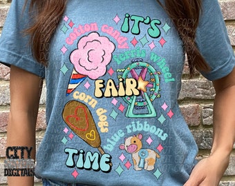 It's Fair Time PNG, State Fair Digital Download, Corn Dogs Ferris Wheel ...